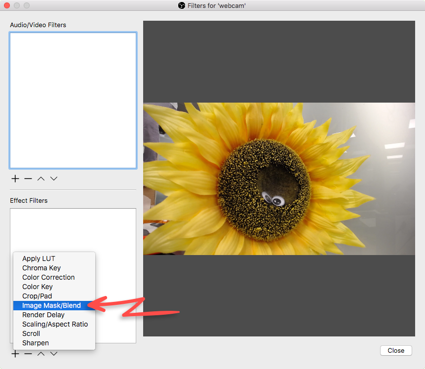 Using an Image Mask in OBS (Open Broadcaster Software)
